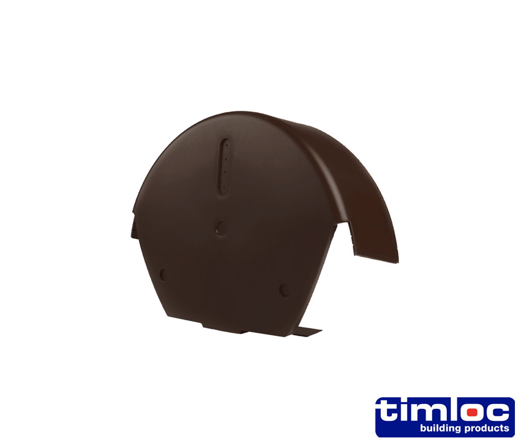 TIMLOC UNIVERSAL HALF ROUND END CAP | Henshaws Roofing & Building
